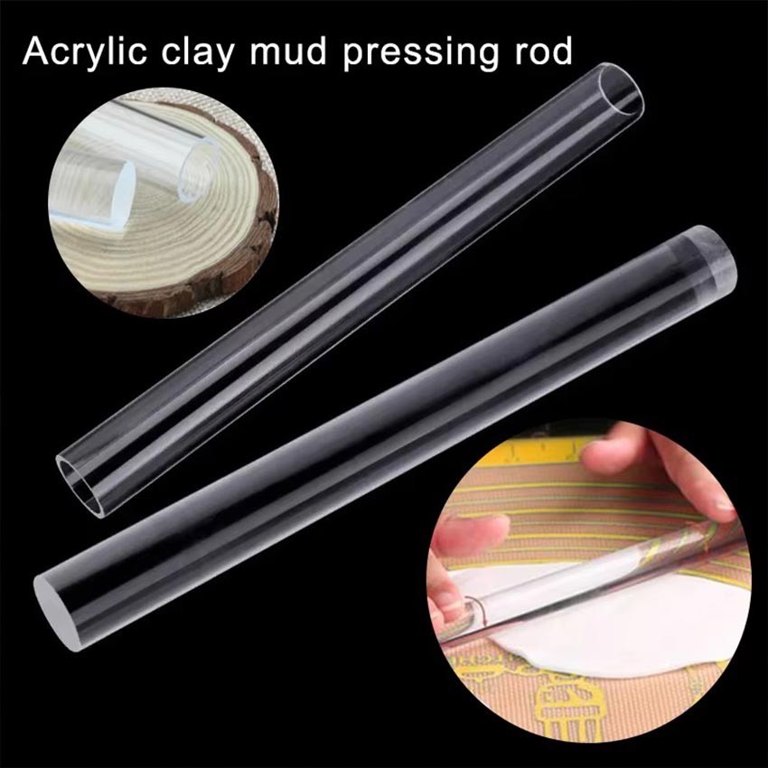 Jual Roller Clay Acrylic / Akrilik Rolling Pin Fondant Alat Clay Tools ...