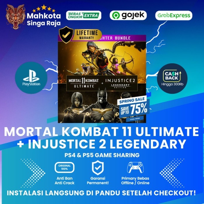 Jual 3TDN Mortal Kombat 11 + Injustice 2 - Ps4 - Ps5 - Digital Game Sharing | Shopee Indonesia