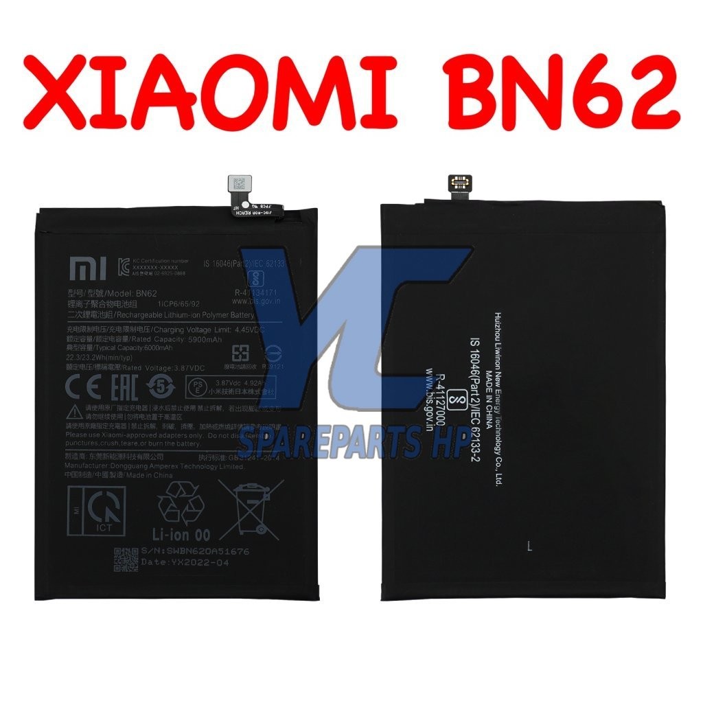 Jual Baterai Xiaomi Redmi 9T Poco M3 BN62 Produk Baru | Shopee Indonesia