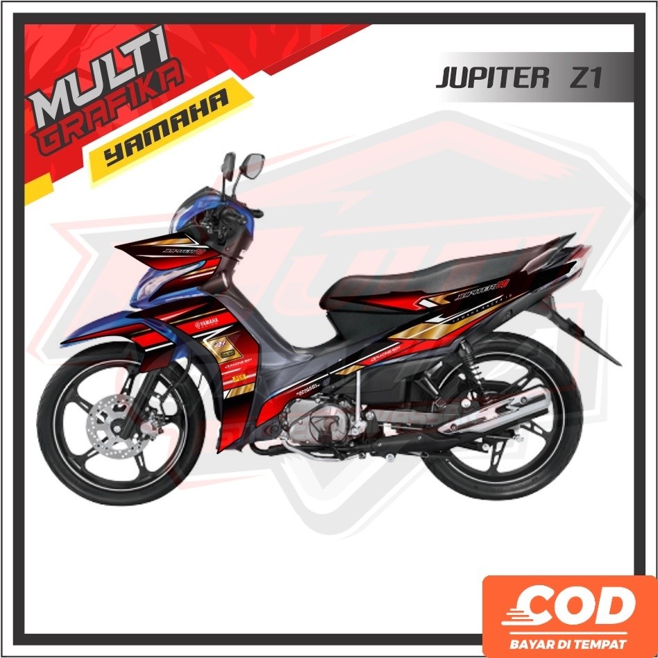 Jual Stiker Striping Dekal Motor YAMAHA JUPITER Z1 Series A, Decal ...