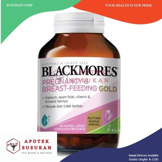 Jual BLACKMORES Pregnancy & Breastfeeding Gold Australia 60 Capsule ...