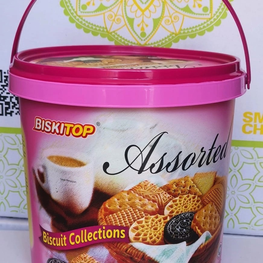 Jual Biskitop Assorted Kaleng 400gr/ Biskitop Ember Plastik | Shopee ...