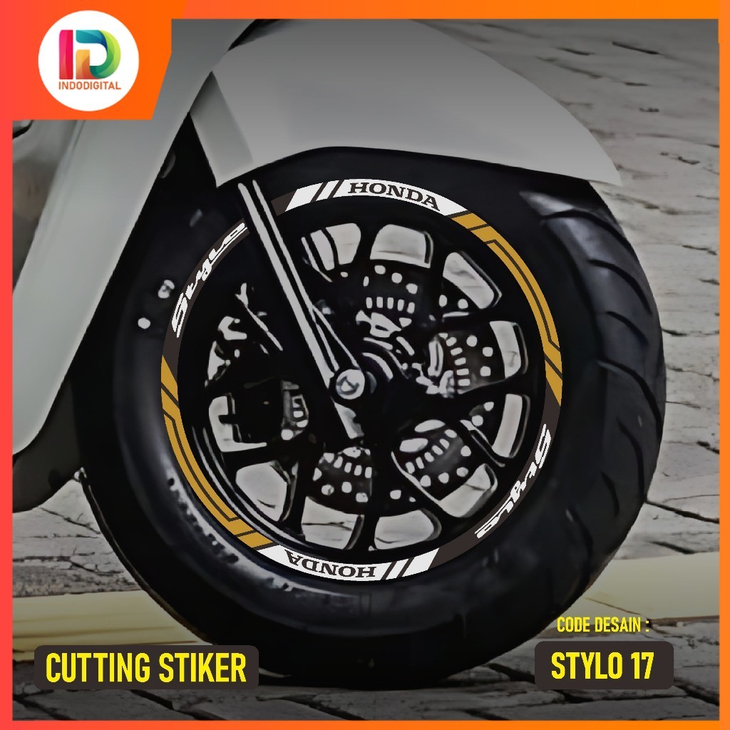 Jual STICKER CUTTING VELG STYLO 160 ID-07 RING 12 STIKER LIS LIST ...