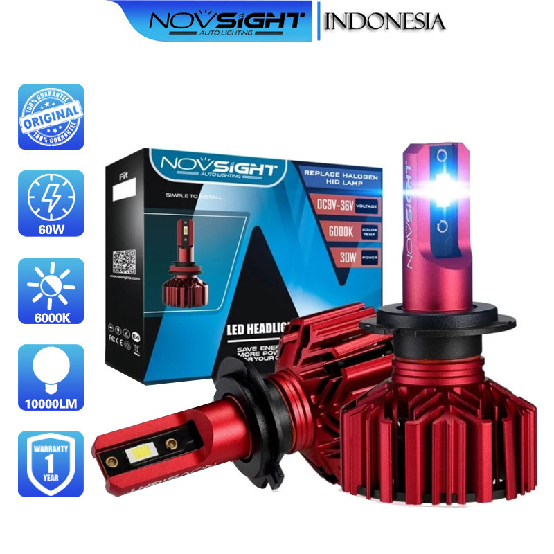Jual Novsight N11S Lampu LED Headlamp Mobil H4 H11 HB3(9005) HB4(9006) 12V 60 WATT Car Headlight ...