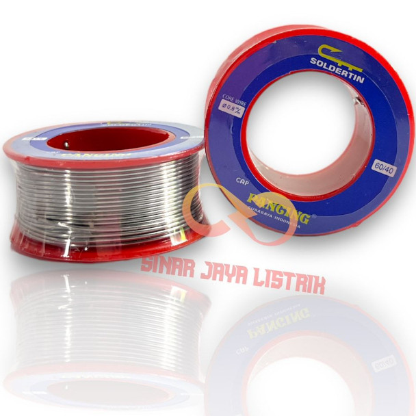 Jual Timah solder cap pancing 0.8mm Roll kecil 10m besar 250 gram 60/40 FLUX CORED WIRE | Shopee ...