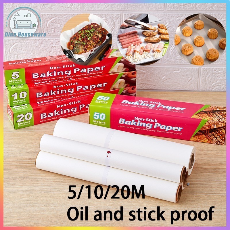 Jual Bakers Baking Paper Kertas roti anti lengket 30Cmx5m/10m x 20m ...