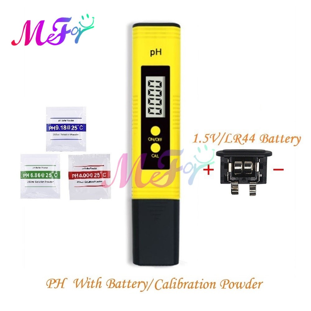 Jual PH Meter 0.01 PH +Battery/Powder High Precision Water Quality TDS ...