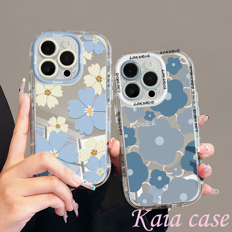 Jual case iPhone 11 Bunga biru Casing ponsel cocok untuk iPhone 7PLUS ...