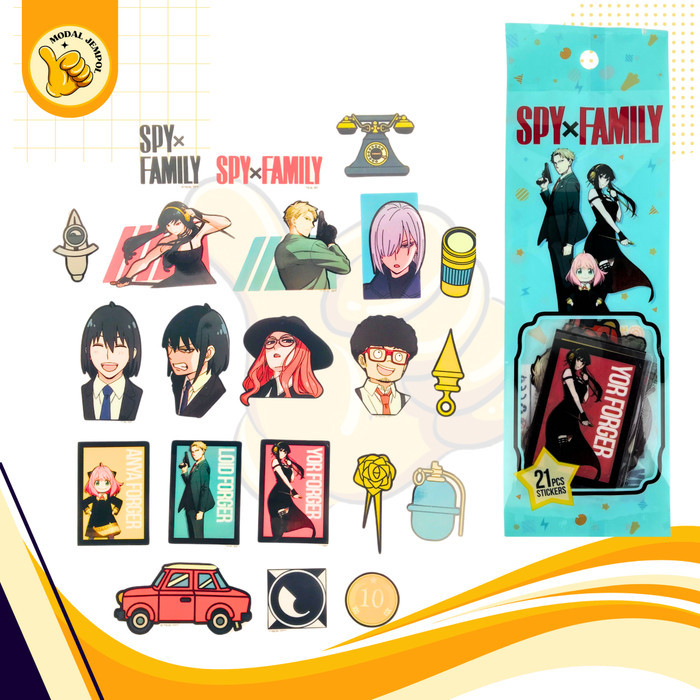 Jual Modal Jempol Sticker Anime Spy X Family 21pcs | Shopee Indonesia