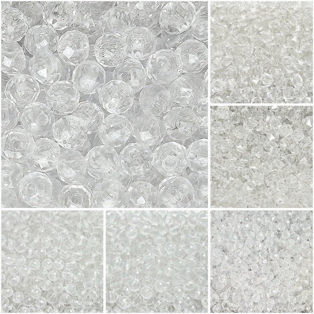 Jual Manik Manik Kristal 50gr Bening Transparan DIY Beads Beads Manik ...