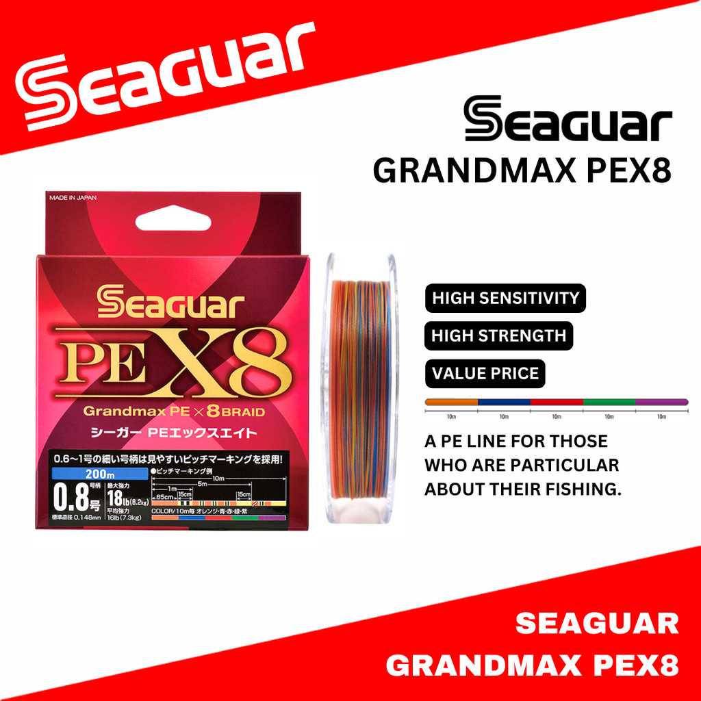 Jual Seaguar PE Line Grandmax PE X8 | Shopee Indonesia