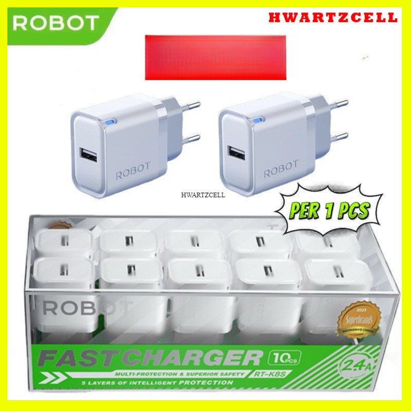 Jual [HWARTZ] [ ECERAN ]- PER PCS NEW ROBOT RT-K8S / Batok cas charger ...