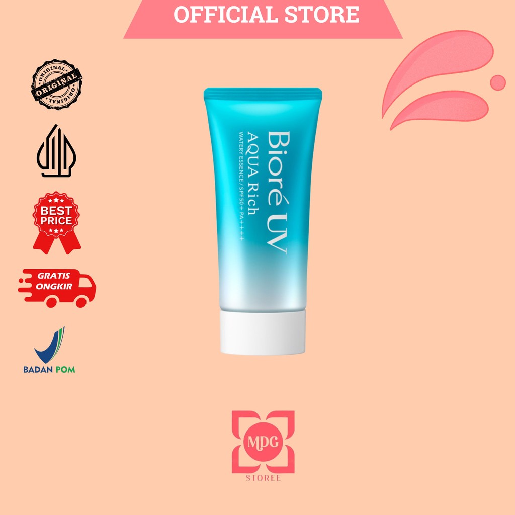 Jual Biore UV Aqua Rich Watery Essence SPF 50+/PA++++ [ORIGINAL100%] SEMARANG | Shopee Indonesia