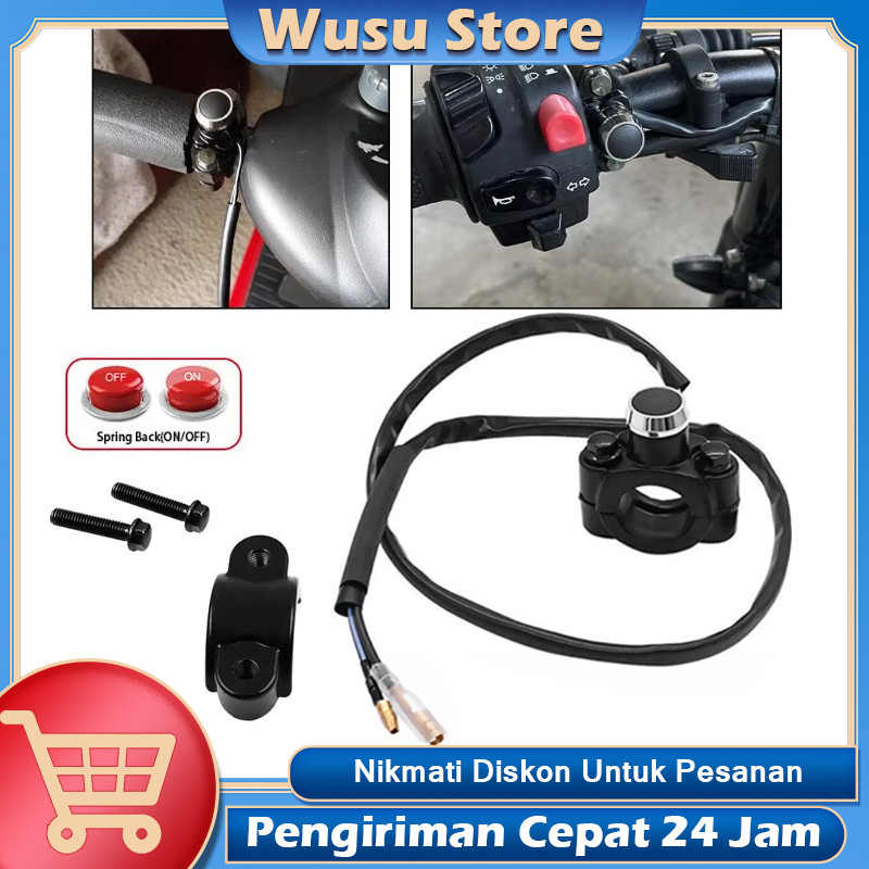 Jual Tombol Stater 22mm Switch 7/8 Handleba Tombol Switch Button ...