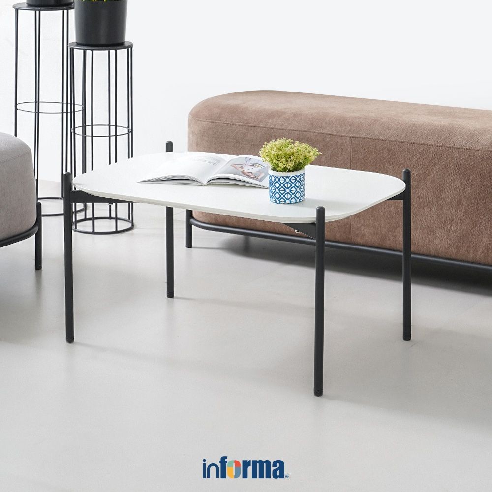 Jual Informa Snowden Meja - Putih Coffee Table Meja Ruang Tamu ...