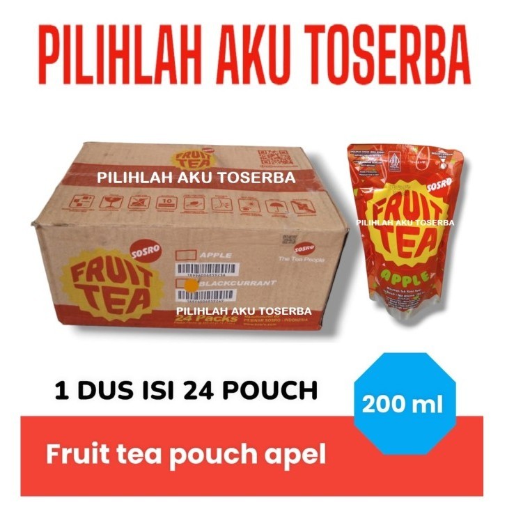 Jual Fruit Tea Sosro APEL Kemasan POUCH 200 ml - ( HARGA 1 DUS ISI 24 ) | Shopee Indonesia
