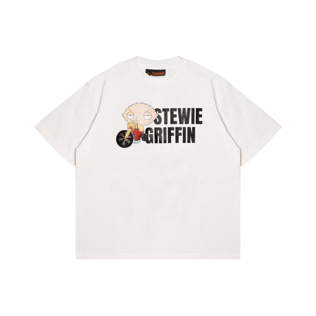 Jual KKONTENER "STEWIE GRIFFIN" RELAXED FIT TSHIRT WHITE | Shopee Indonesia