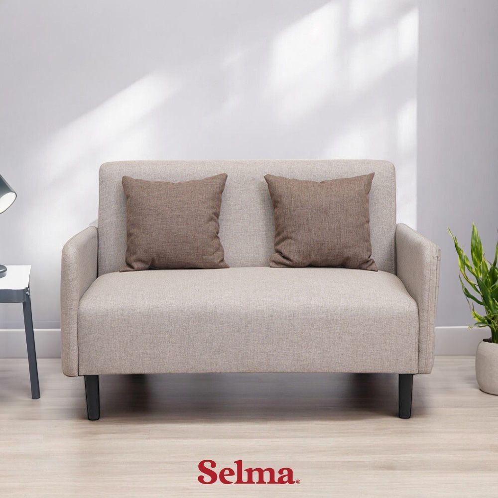 Jual Selma Carmelia Sofa Fabric 2 Seater - Cokelat Tempat Duduk Empuk ...