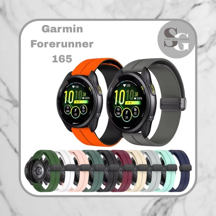 Jual STRAP GARMIN FORERUNNER 165 / 165 MUSIC SMART WATCH MODEL MAGNETIC ...