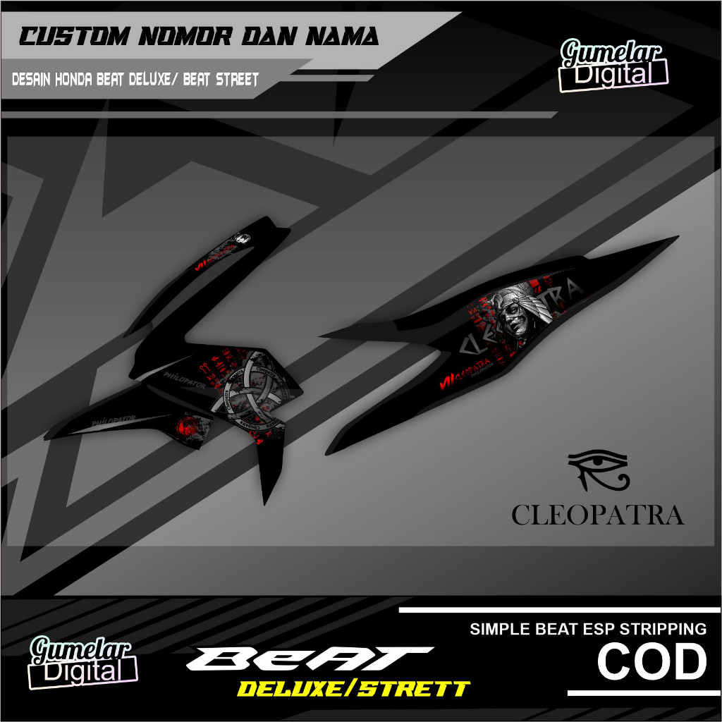 Jual STRIPPING SIMPEL HONDA BEAT DELUXE BEAT STREET CLEOPATRA SUDAH DI ...