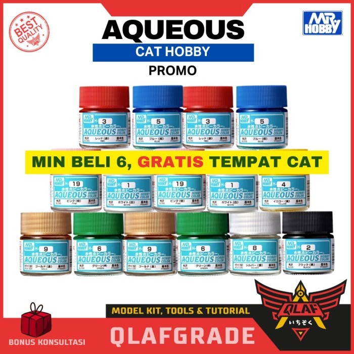 Jual Cat Hobby AQUEOUS Mr Hobby - Cat Aqueos waterbased acrylic acrylik ...