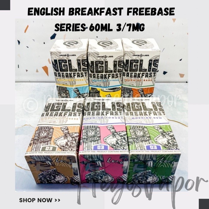 Jual ENGLISH BREAKFAST SERIES 60ML FREEBASE | Shopee Indonesia