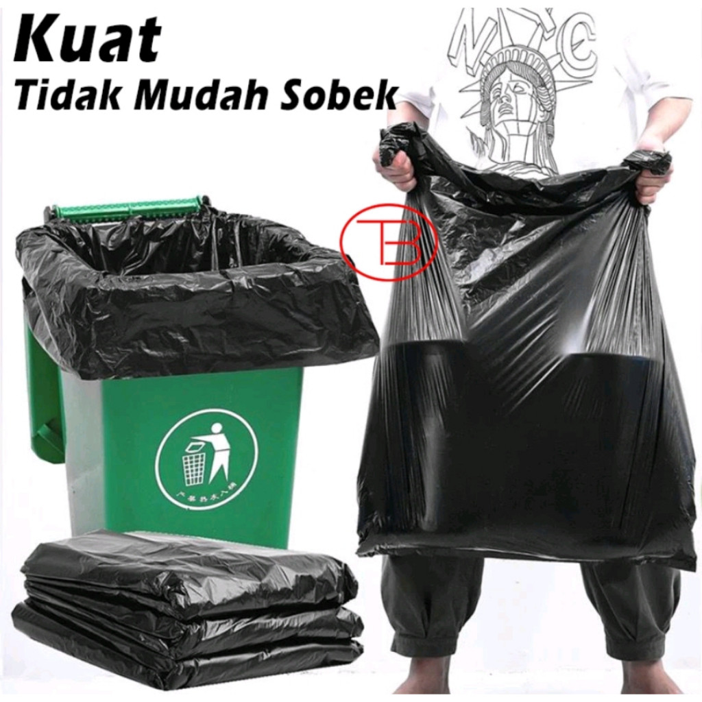 Jual KANTONG PLASTIK SAMPAH/PACKING PAKET OLSHOP 50X60 SATUAN PERBIJI ...