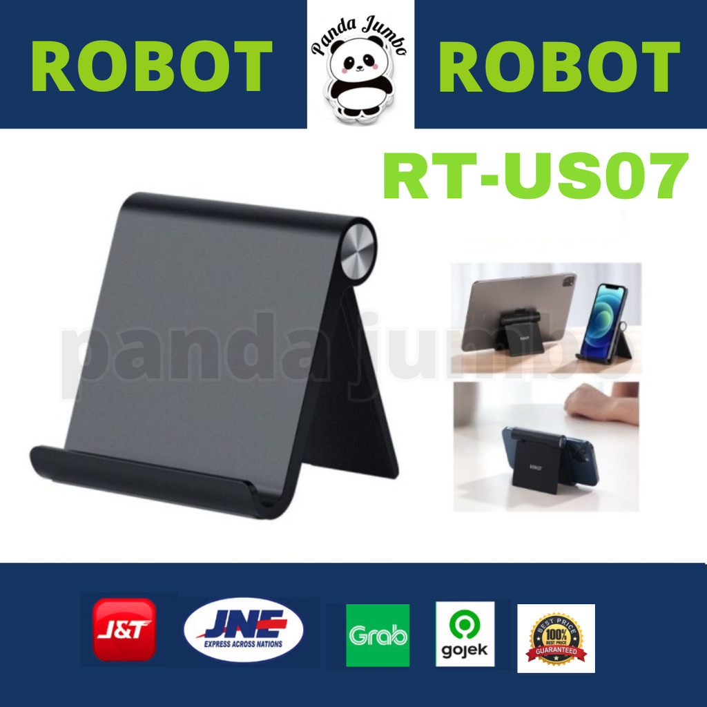 Jual ROBOT RT-US07 Foldable Stand Desk Phone Tablet Holder (PJ ...
