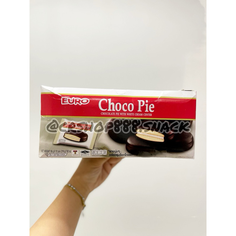 Jual Euro Cake Choco Pie ORI THAI HALAL (1box isi 12bungkus) | Shopee ...