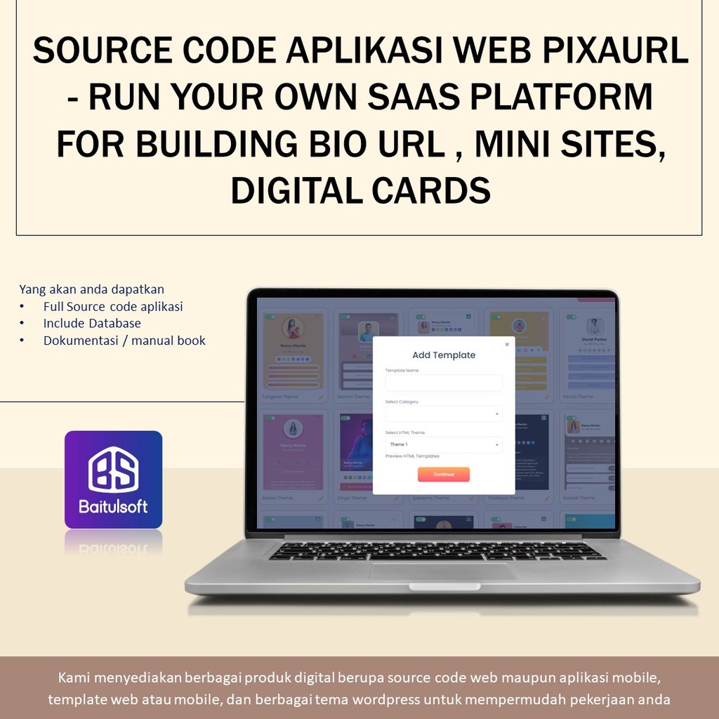 Jual SOURCE CODE APLIKASI WEB PIXAURL - RUN YOUR OWN SAAS PLATFORM FOR BUILDING BIO URL , MINI ...