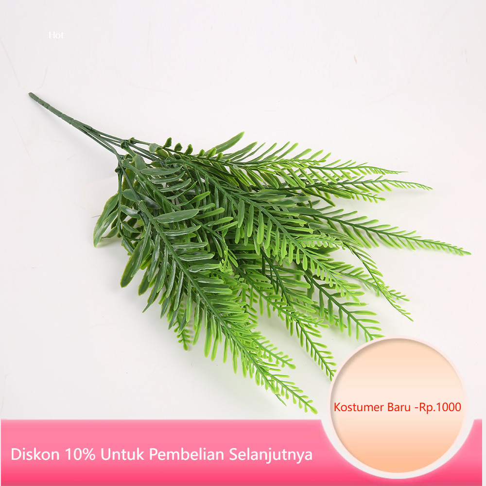 Jual Daun Pakis Haji Artificial Tanaman Hias Rumput Hijau Daun Plastik ...