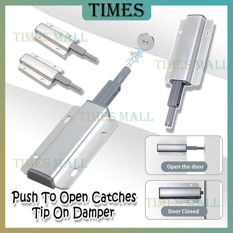 Jual Push To Open Tip On Damper Magnet Damper Catches Untuk Lemari Dan ...
