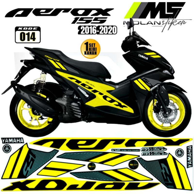 Jual Decal Sticker Striping Variasi Aerox Old Aerox 155 Old 2016-2019 ...