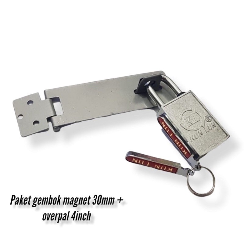 Jual Paket gembok magnet 30mm + cantolan gembok 4inch | Shopee Indonesia