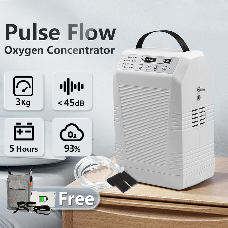Jual Vehicle Power High Flow Oxygen Concentrator Portable 1-5L/min Air ...