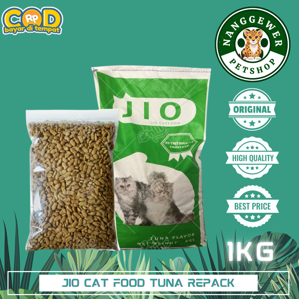 Jual jio cat food tuna repack 1 kg | Shopee Indonesia