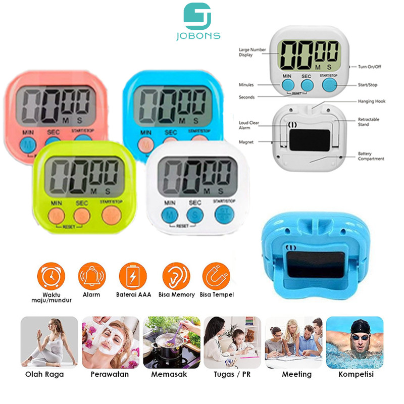 Jual Pengatur Waktu Masak Stopwatch Alarm Dapur Timer Masak Digital ...