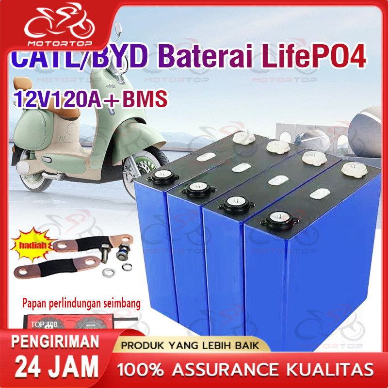 Jual CATL/BYD Battery Lifepo4 12v 120ah Battery Lifepo4 12v 120ah plus BMS UPS | Shopee Indonesia