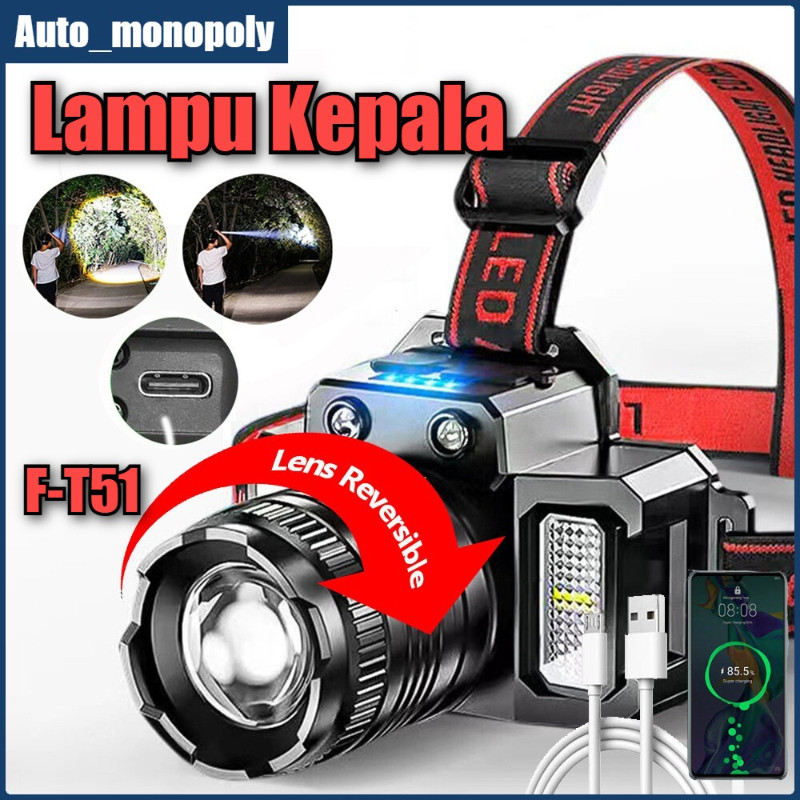 Jual Senter Kepala LED Cas Headlamp Murah /Camping/ Outdoor/Super ...