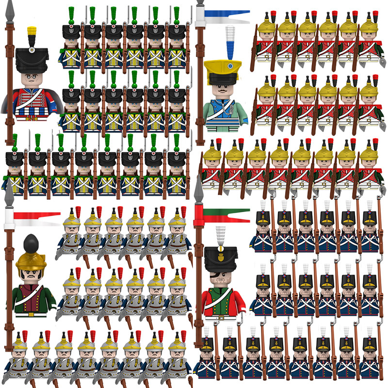Jual Medieval European Napoleonic Wars Building Blocks Russia French ...