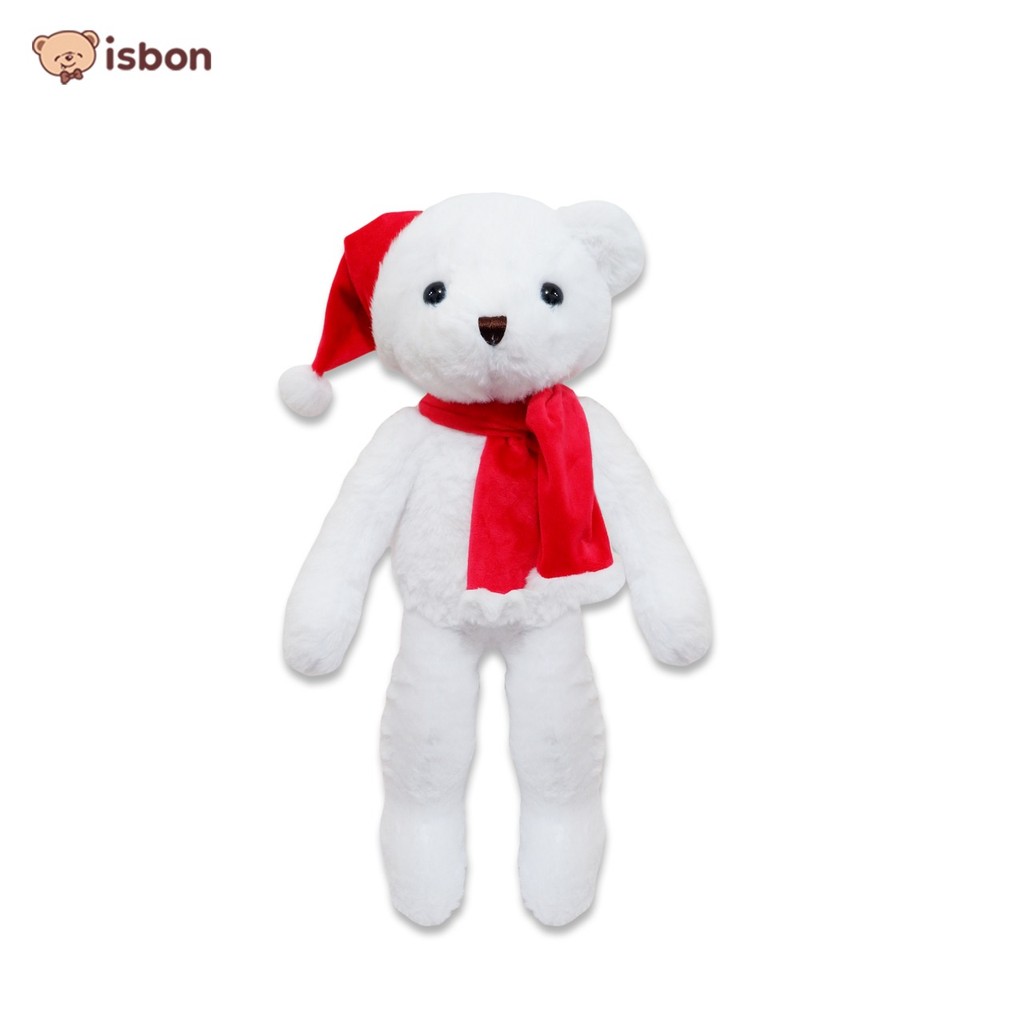Jual Boneka beruang putih natal ice bear white christmas gift bahan ...