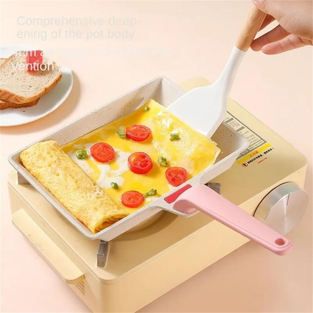 Jual Breakfast Pot Wheat Rice Stone Nonstick Household Rectangular ...