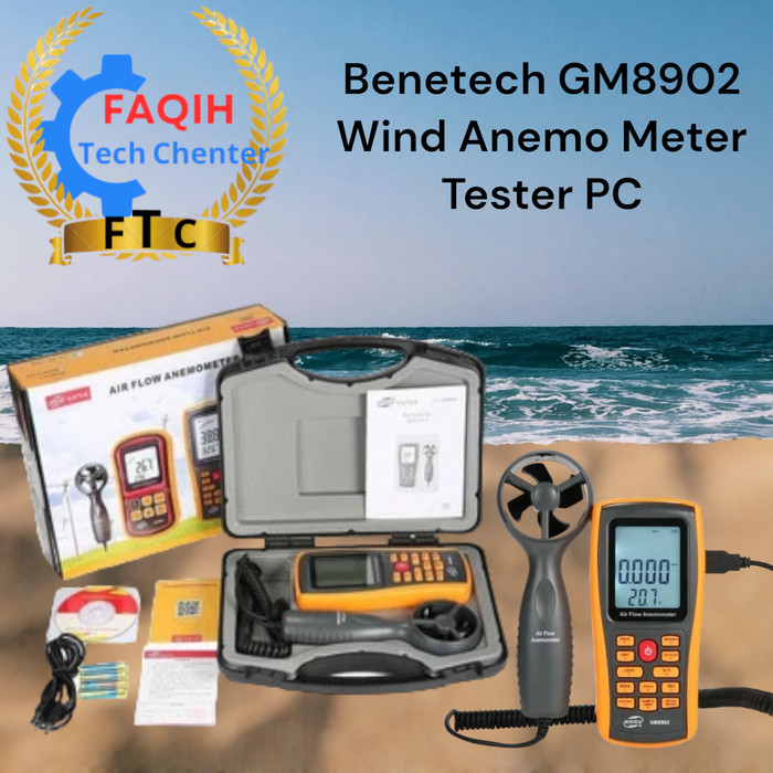 Jual Anemometer Data Logger USB Benetech GM8902 Wind Anemo Meter Tester ...