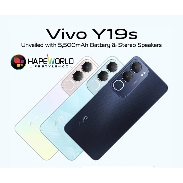 Jual Vivo Y19s 4/64GB 4/128GB 6/128GB RAM 6GB+6GB ROM 128GB - Garansi ...