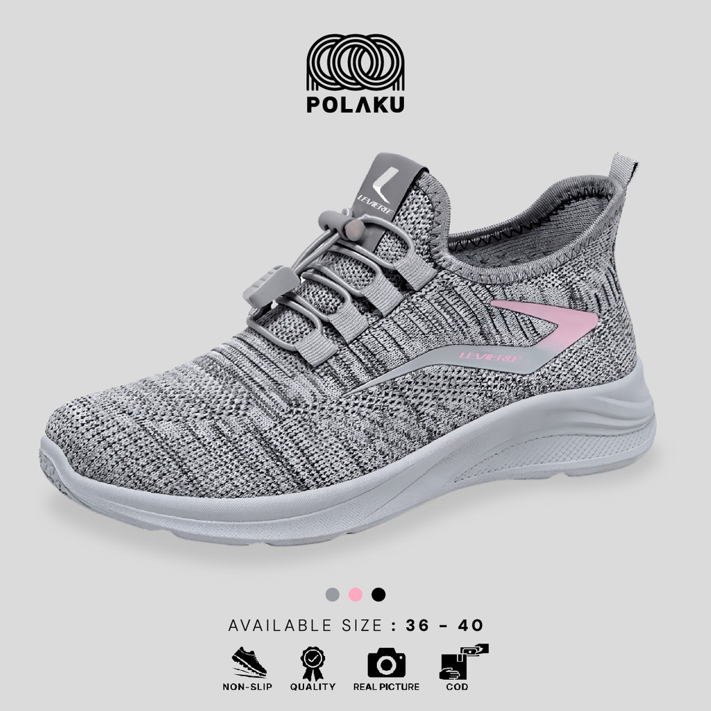 Jual PLK Wonwoo Sepatu Sport Wanita Running Shoes Sepatu Rajut Wanita ...