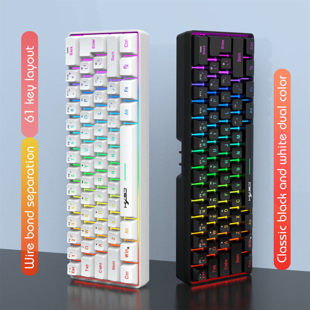 Jual L500 Gaming Keyboard Wired/BT5.0/2.4G 3 Modes Connection ...