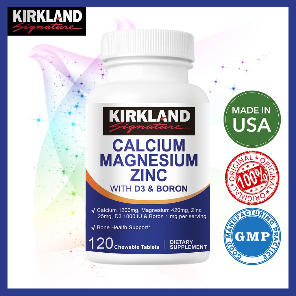 Jual Calcium Magnesium Zinc Boron Chewable tablet With Vitamin D3 Supports bone and joint health ...