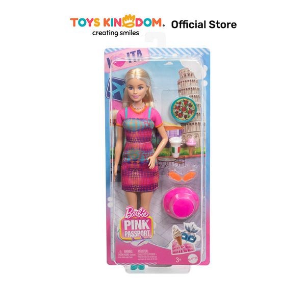 Jual Toys Kingdom Barbie Set Boneka Pink Passport Italy And Accessories ...