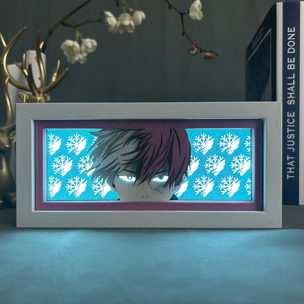 Jual Anime Mood Light My Hero Academia Shoto Todoroki Eye Face Led Lamp ...