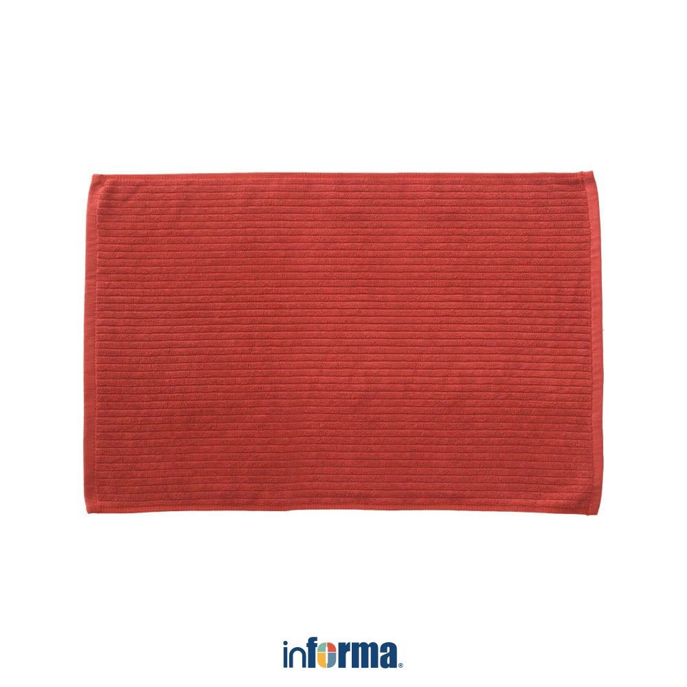 Jual Informa Keset Kamar Mandi 40X60 cm Tarve - Merah Bathmat Polos ...